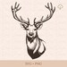 Deer Head Svg, Buck Deer Svg, Deer Head Vector, Deer Head Cricut, Buck ...