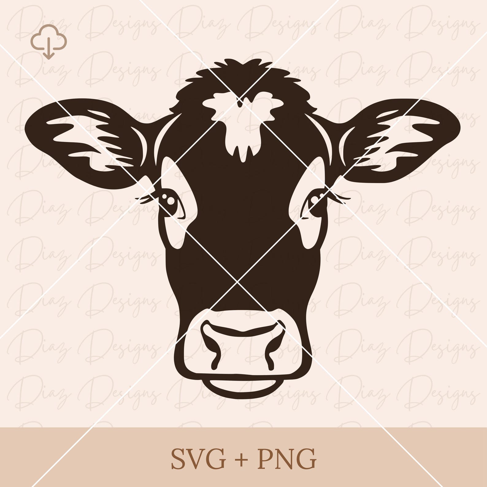 Baby Cow Face Svg, Cow Head Clipart, Cute Cow Cricut, Cow Heifer Png ...