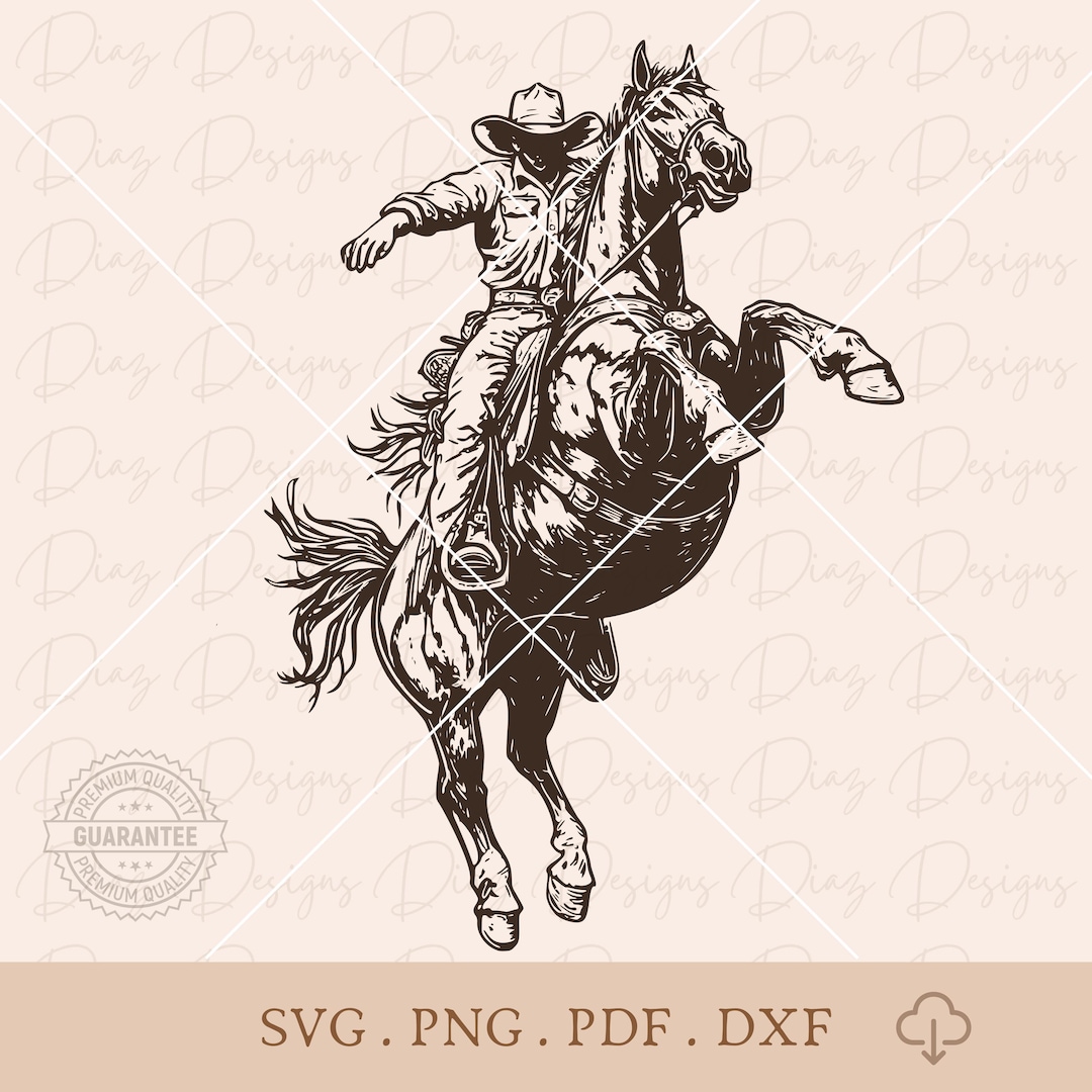 Cowboy Horse Svg, Retro Cowboy Svg, Cowboy Rodeo Cricut, Riding Horse ...