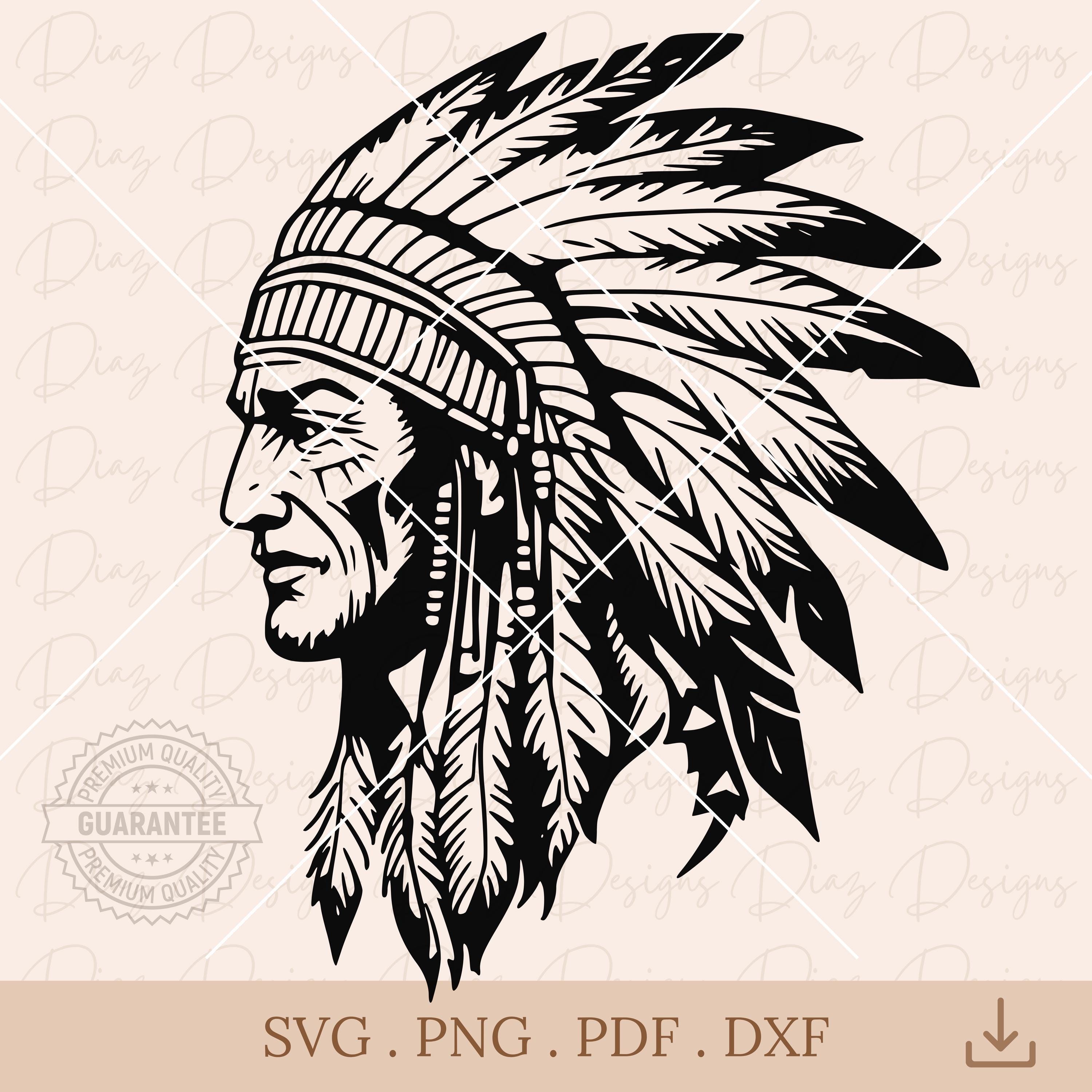 Native American Svg, American Indian Svg, Native Indian Warrior Svg ...