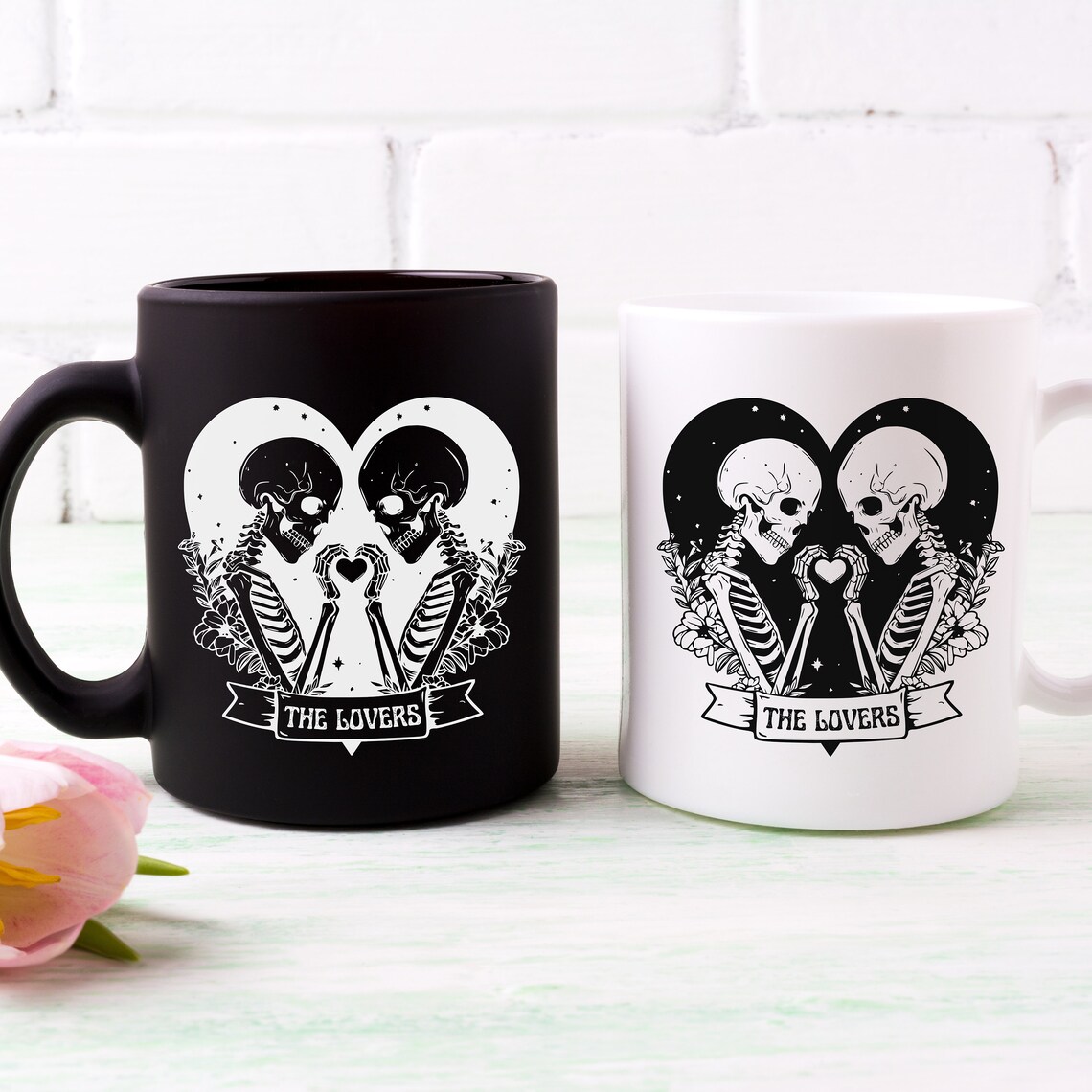 Lovers Tarot Svg, Skull Lovers Svg, Skeleton Lovers Svg, Skeleton Heart ...