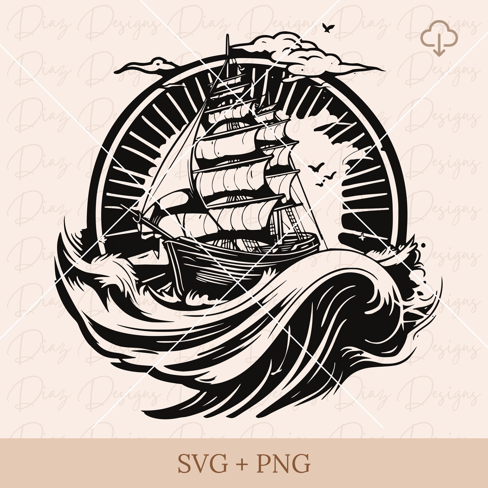 Sail Boat Svg, Pirate Ship Svg, Sea Ship Clipart, Sailing Ships Svg ...