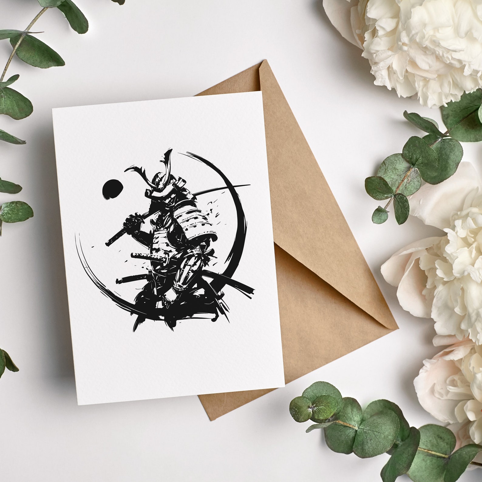 Japanese Samurai Svg, Samurai Png Cut File, Samurai Clipart, Japanese ...