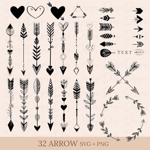 Arrow Clipart - Etsy