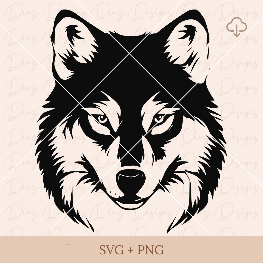 Wolf Face Clipart, Wolf Head Png, Wolf Cricut, Wolf Face Cut File ...