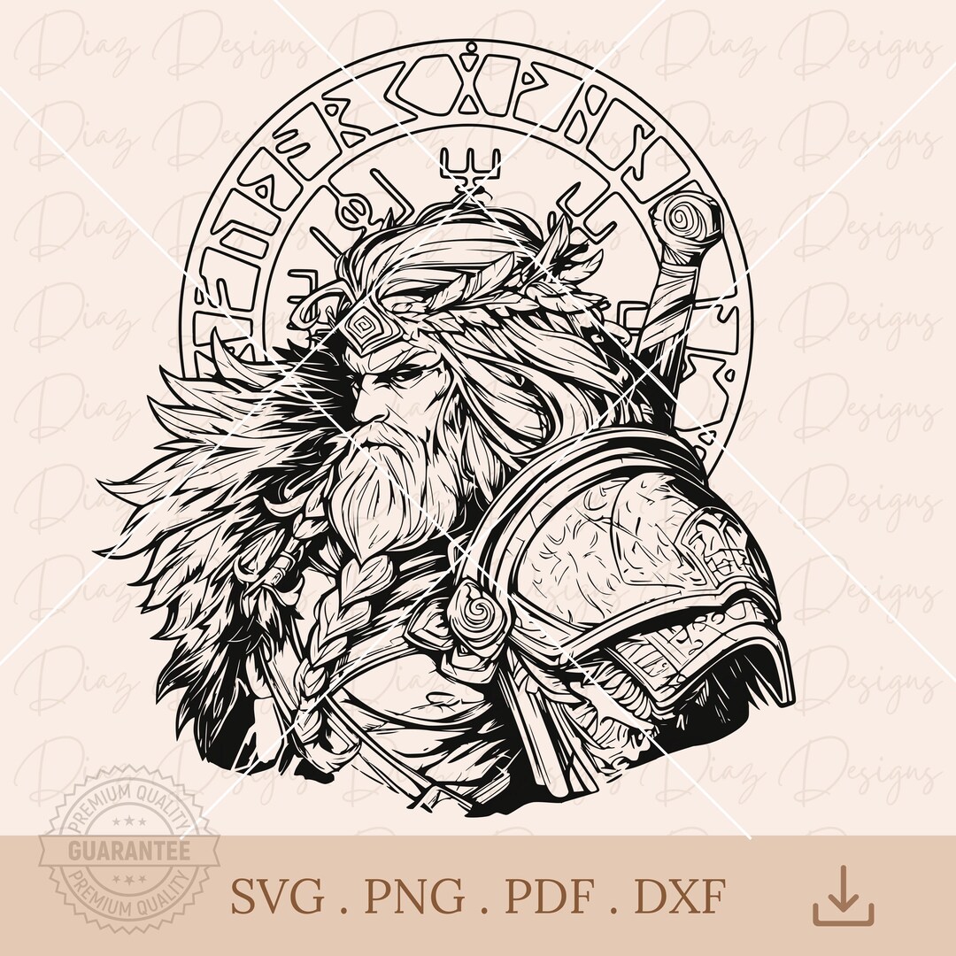 Viking Warrior Svg, Viking Cut File, Nordic Warrior Clipart, Norse ...
