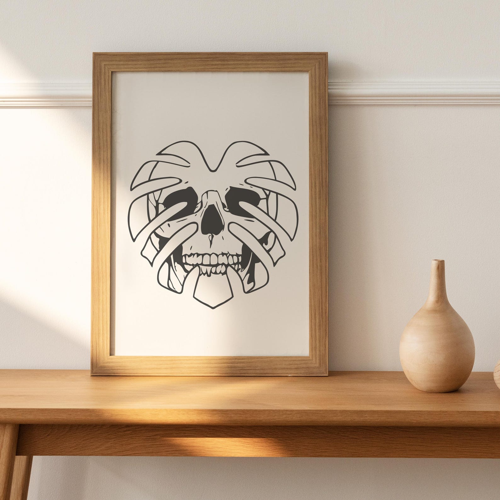 Monstera Leaf Svg, Skull Plants Svg, Monstera Plant Png, Floral Skull ...