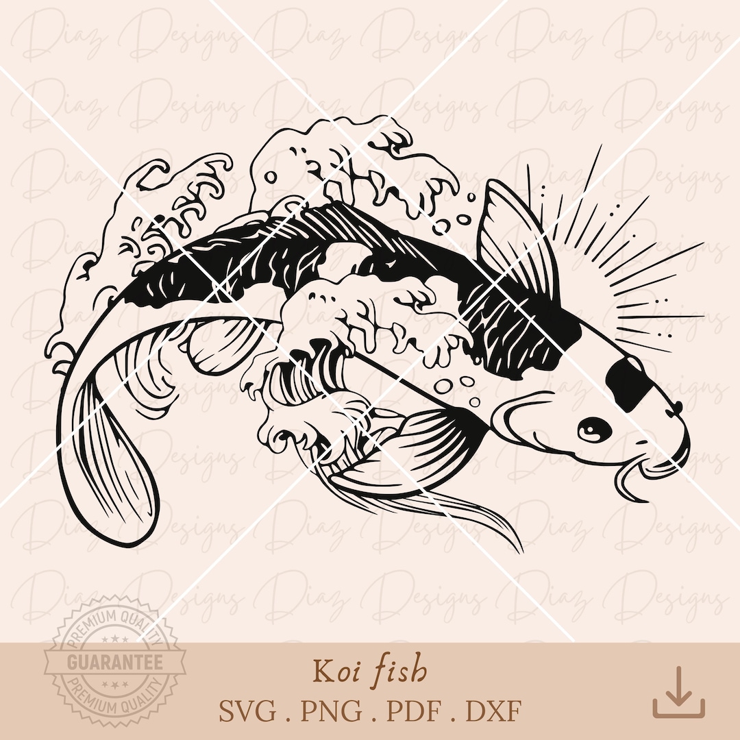 Japanese Koi Fish Svg, Koi Fish Clipart, Koi Carps Png, Koi Fish Tattoo ...