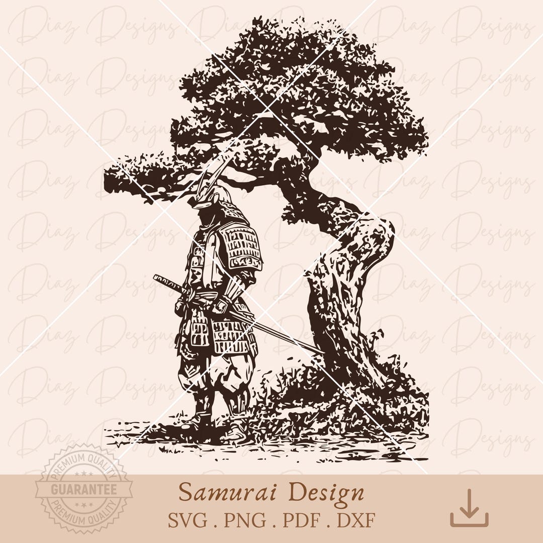 Japanese Samurai Svg, Samurai Png Cut File, Ninja Clipart, Japanese ...
