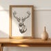Deer Head Svg, Buck Deer Svg, Deer Head Vector, Deer Head Cricut, Buck ...
