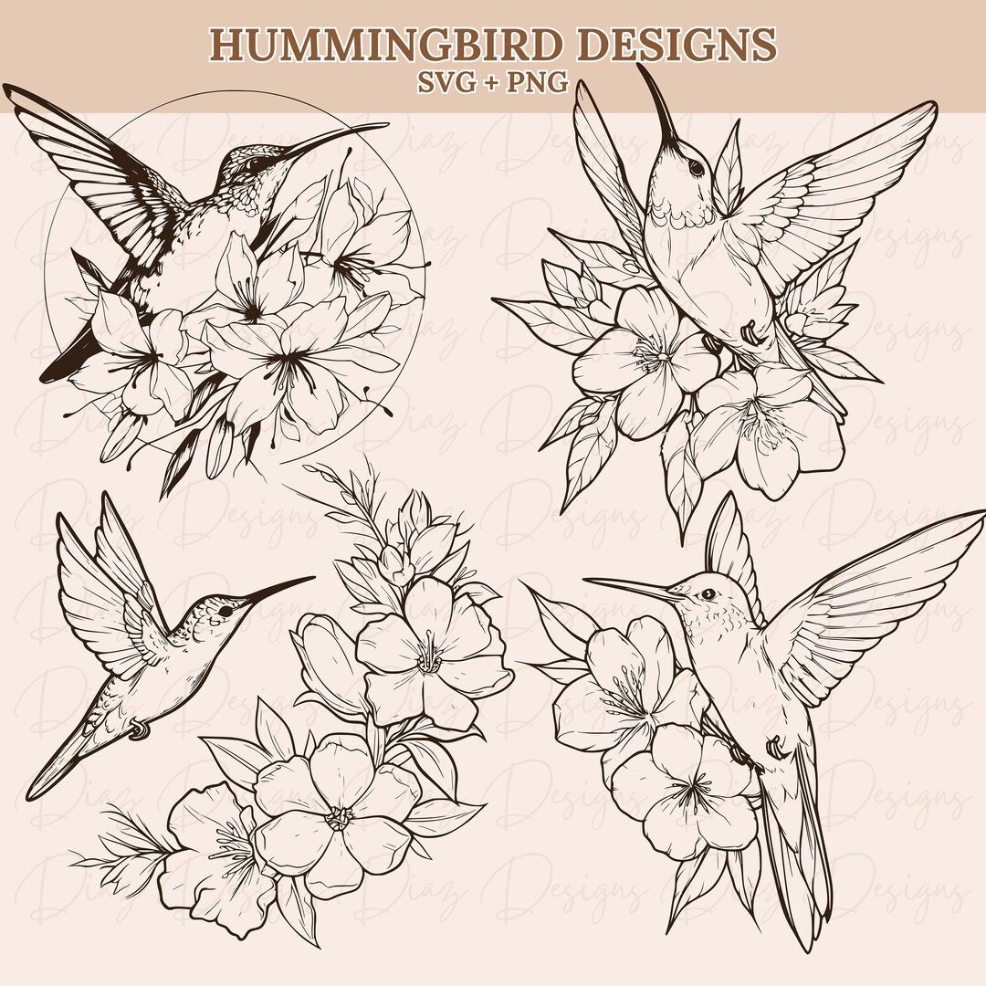 Hummingbird Svg, Hummingbird Cut File, Bird Svg File, Hummingbird ...