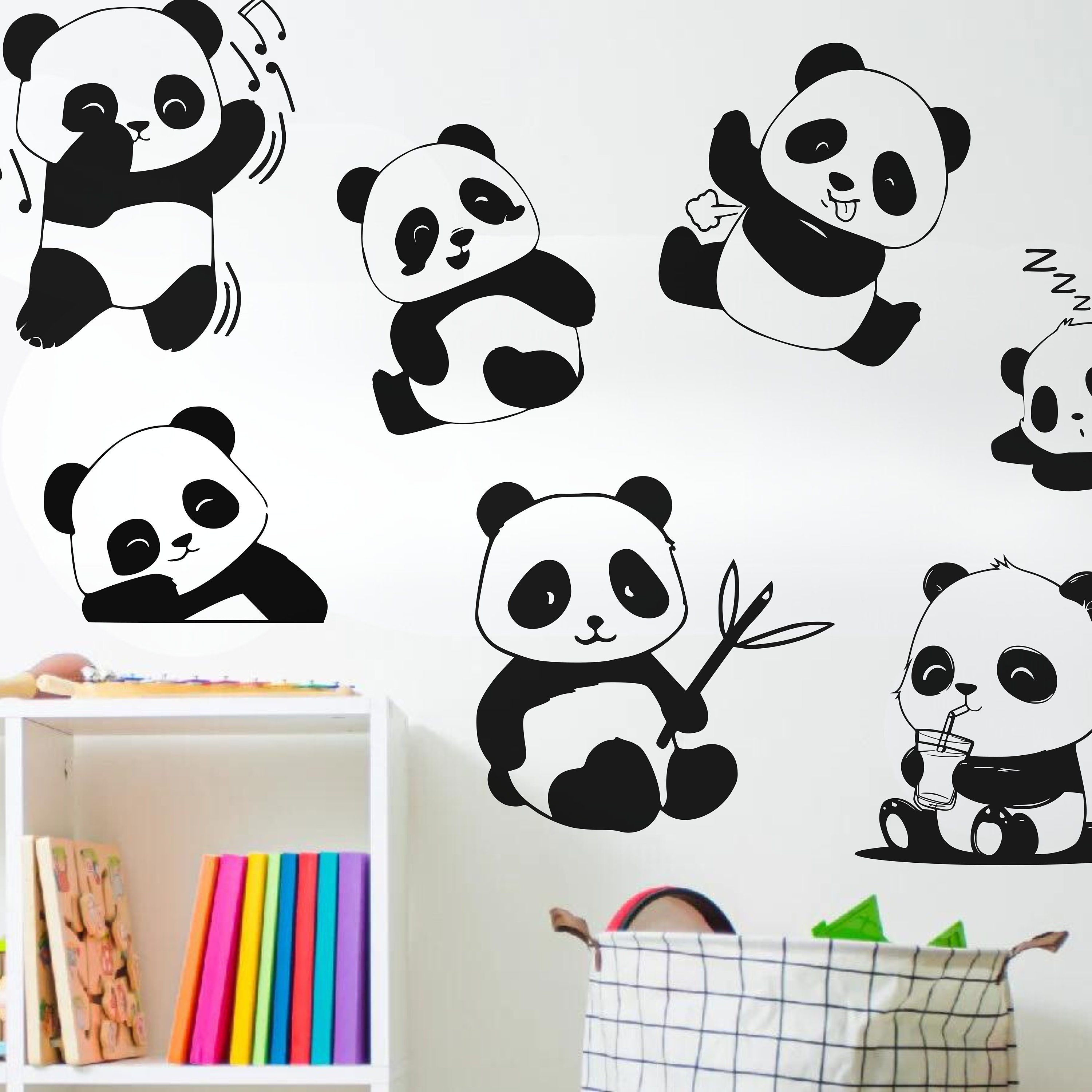 Panda Svg Bundle, Cute Panda Svg, Kawaii Panda Clipart, Funny Panda Cut ...