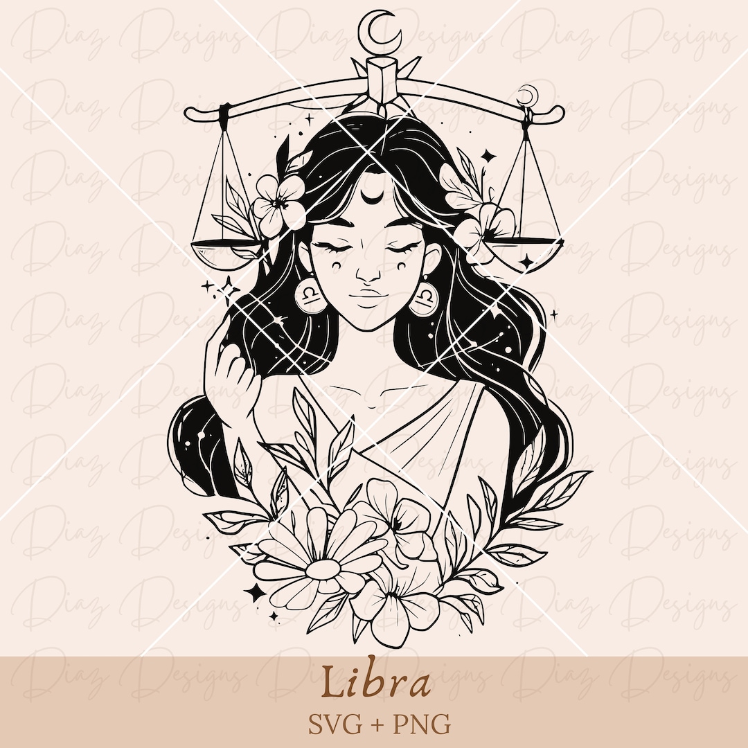 Libra Zodiac Symbol Svg, Libra Sign Vector, Libra Horoscope Symbol ...