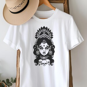 Hindu Goddess Kali Svg, Kalii Tattoo Svg, Hindu Clipart, Kali Cricut ...