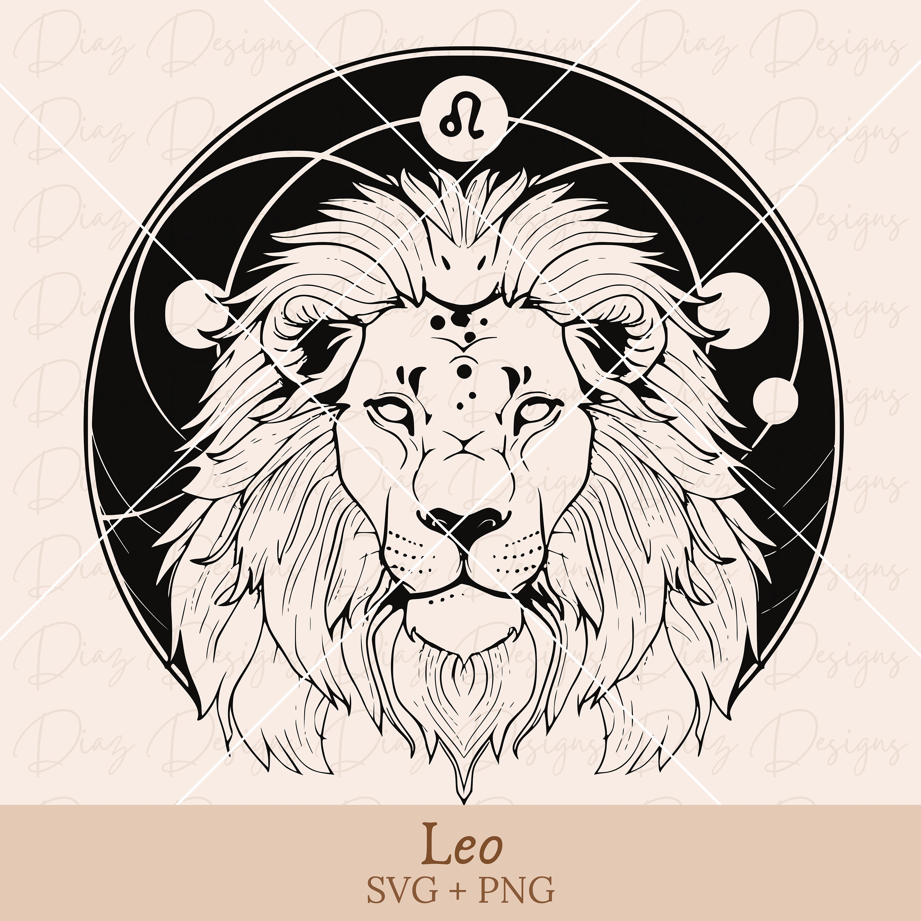 Signo zodiaco leo svg, simbolo leo svg, archivo corte zodiaco leo ...