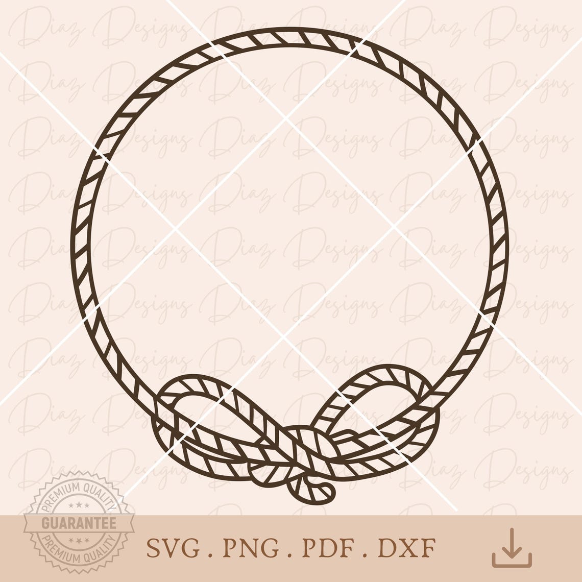 Cowgirl Lasso Circle Svg, Western Cowboy Rope Png, Country Wedding Svg ...