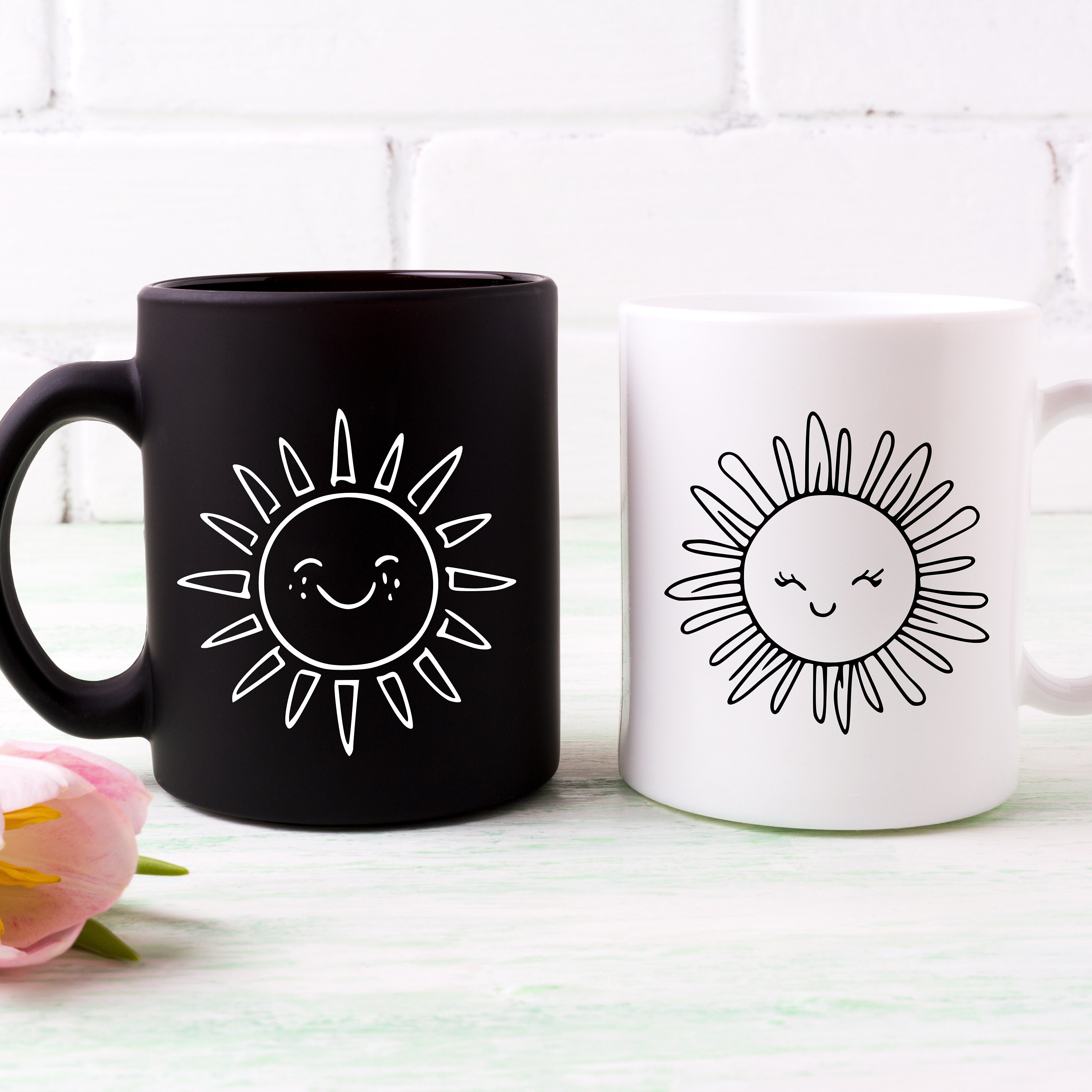 Sunset Sun Svg Bundle, Doodle Sun Svg, Sunrise Clipart, Cute Sun Png ...
