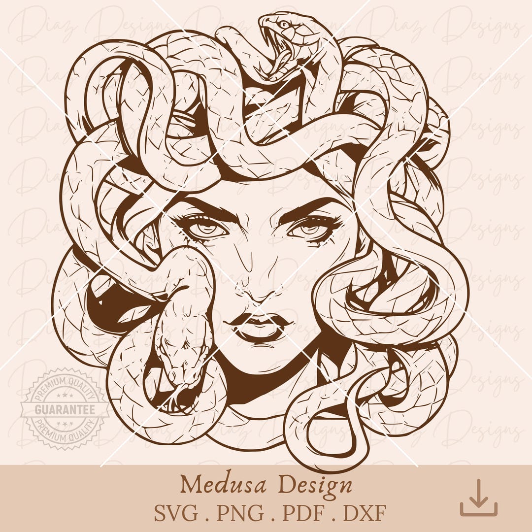 Medusa Svg File, Medusa Png, Medusa Shirt Svg, Medusa Vector, Greek ...