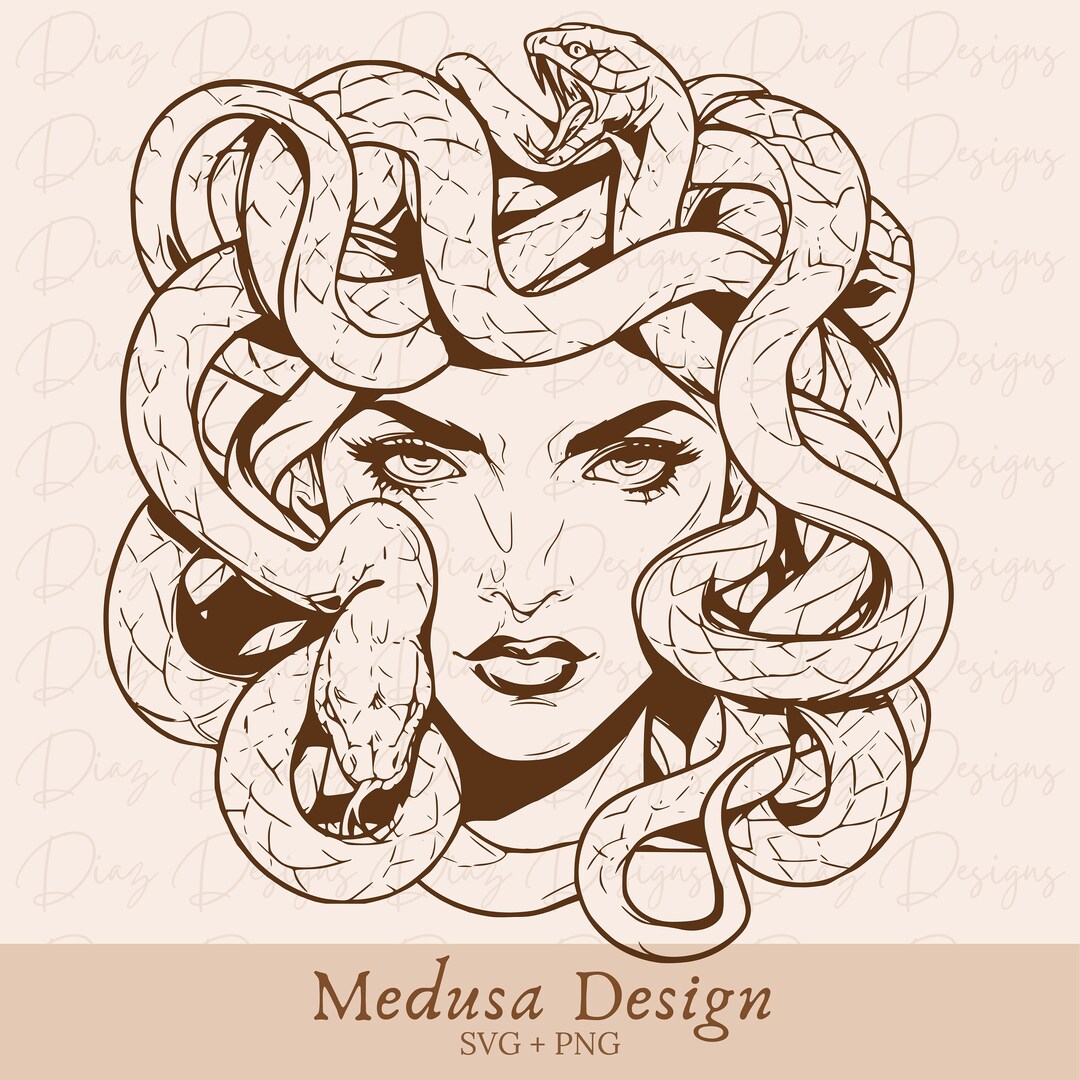 Medusa Svg File, Medusa Png, Medusa Shirt Svg, Medusa Vector, Greek ...