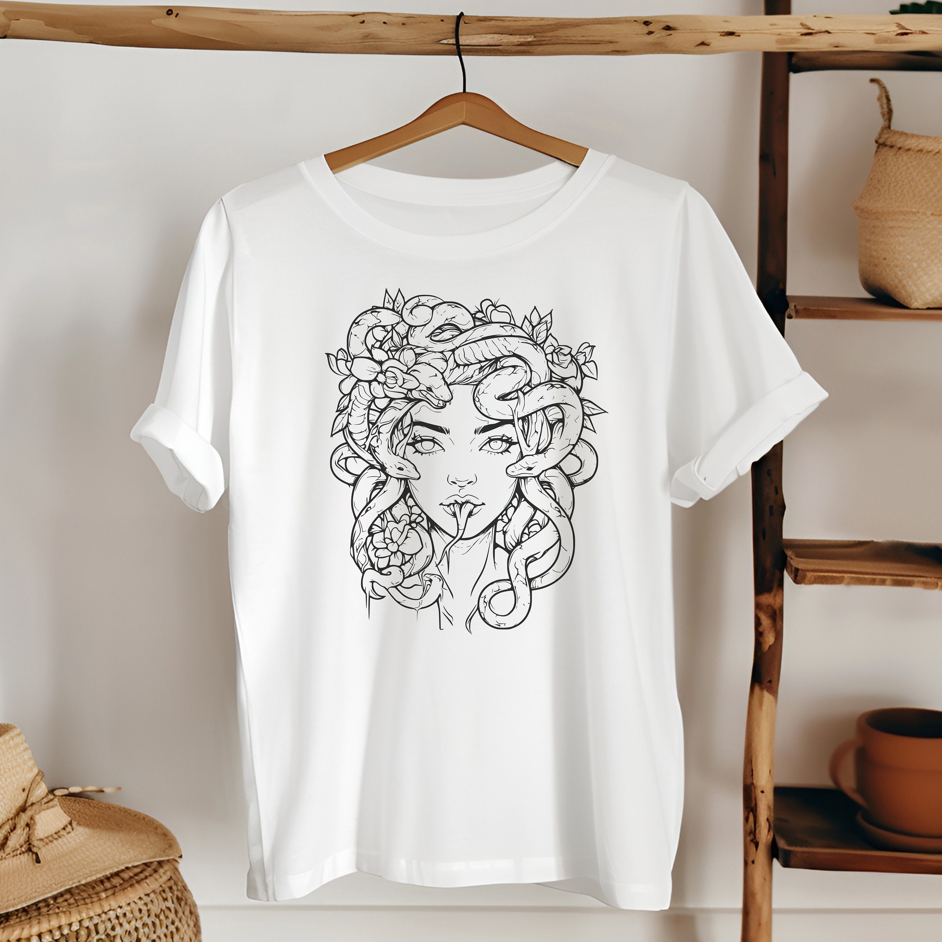 Medusa Svg, Medusa Tattoo Svg, Medusa Vector, Medusa Cut File, Greek ...