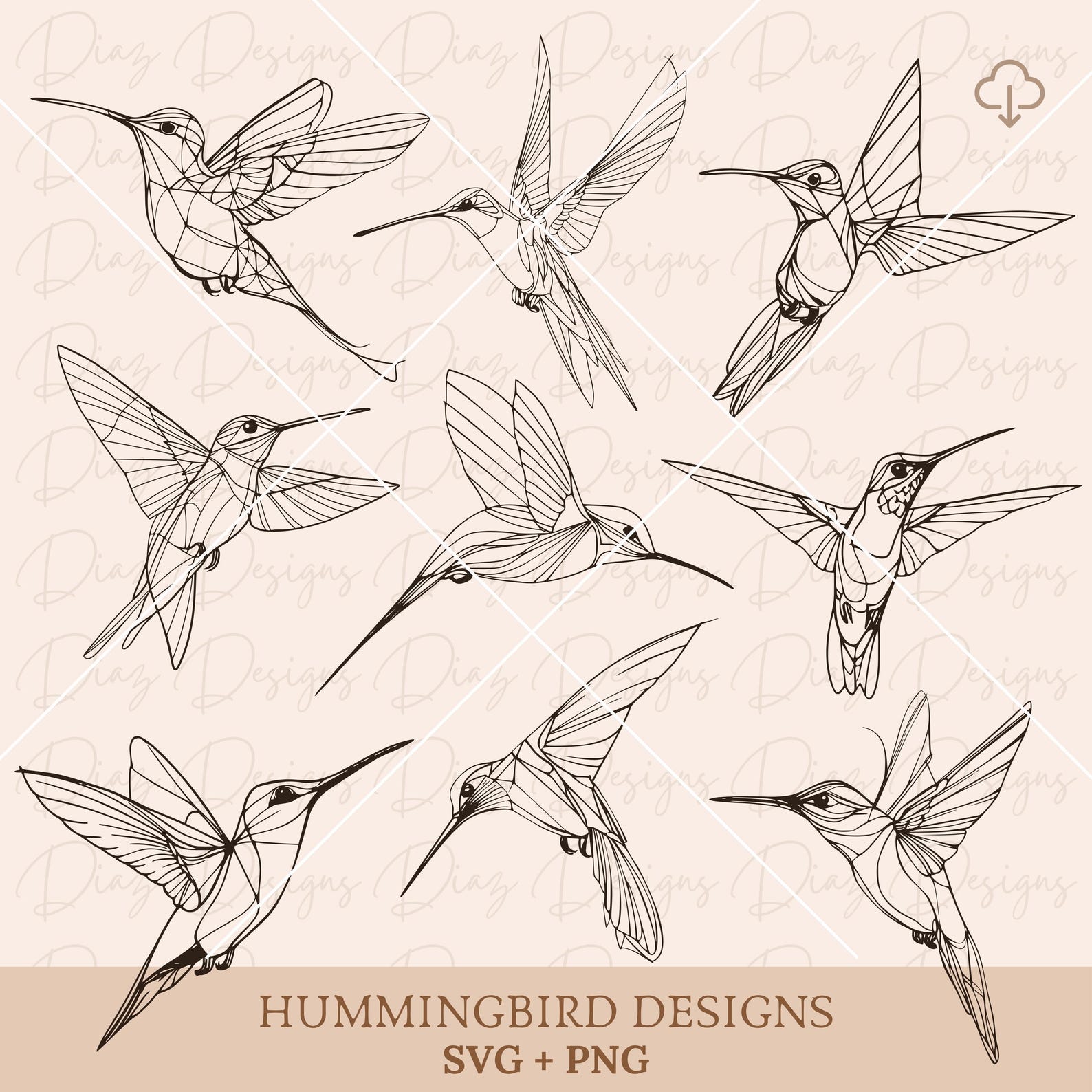 Hummingbird Svg, Hummingbird Cut File, Bird Svg File, Hummingbird Png ...