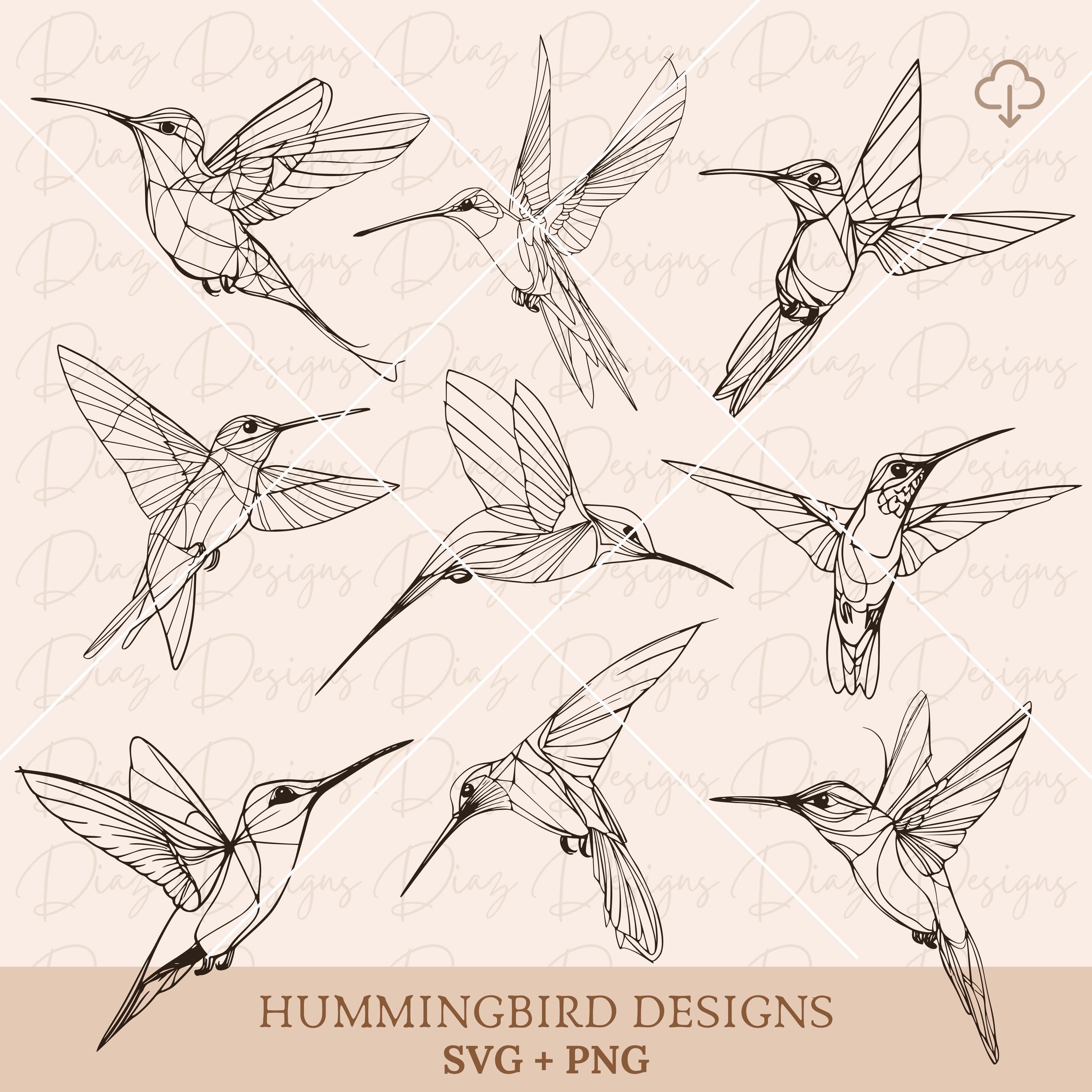 Hummingbird Svg, Hummingbird Cut File, Bird Svg File, Hummingbird Png ...