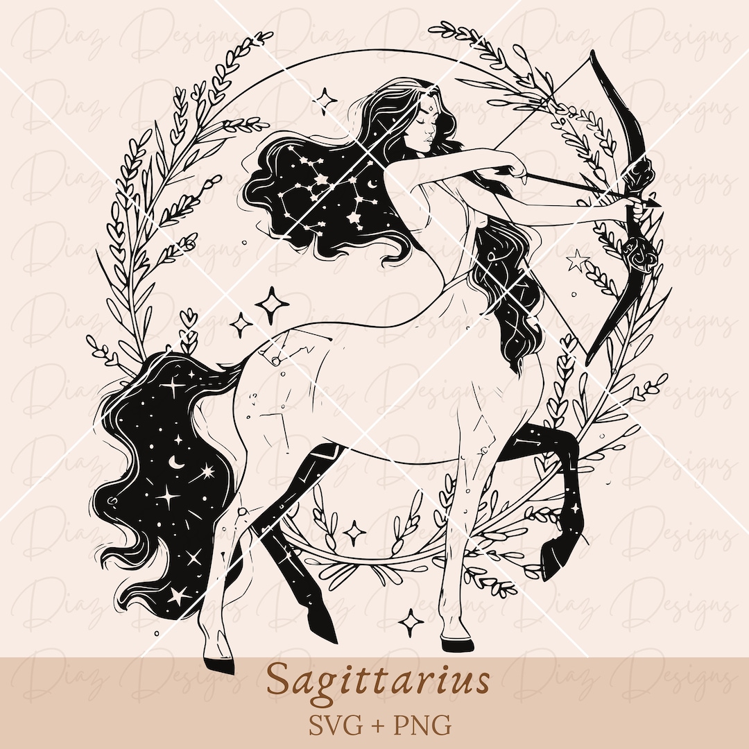 Sagittarius Zodiac Sign Svg, Sagittarius Symbol Svg, Sagittarius Taurus ...