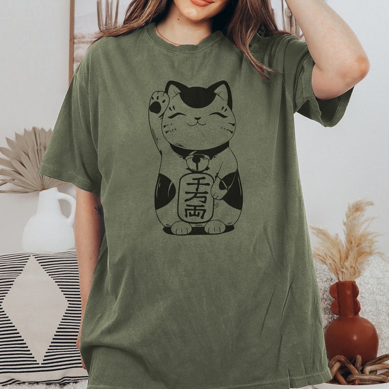 Japanese Lucky Cat Svg, Cartoon Cat Svg, Maneki Neko Svg, Kawaii Cat ...