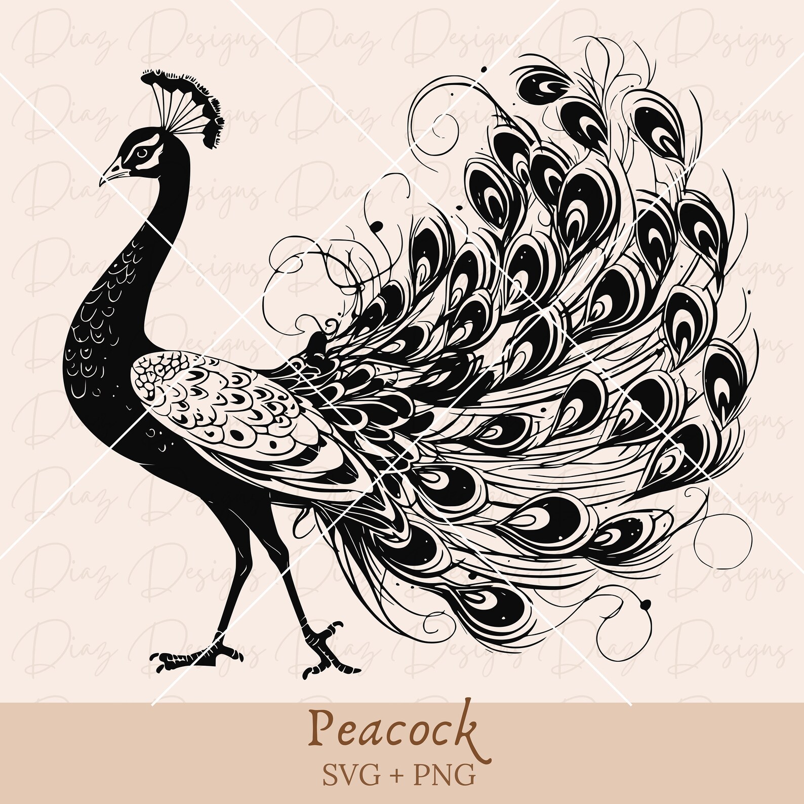 Peacock Svg, Peacock Clipart, Peacock Cut Files Cricut, Peacock Png ...