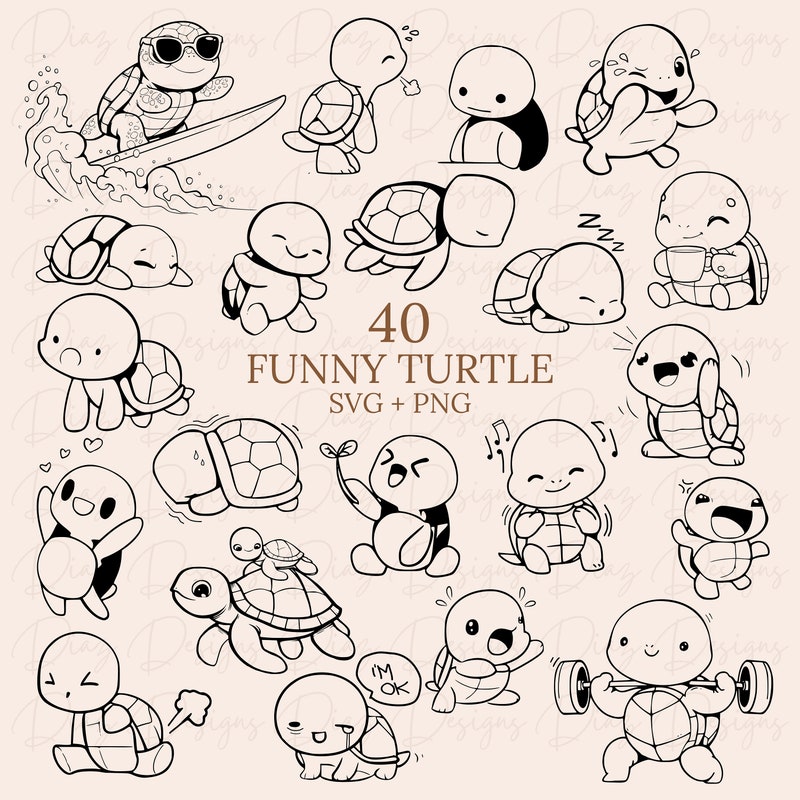 Turtle Svg - Etsy