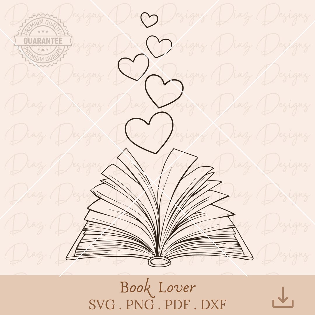 Heart Book Svg, Book Lovers Png, Valentines Day Svg, Open Flowers Book ...