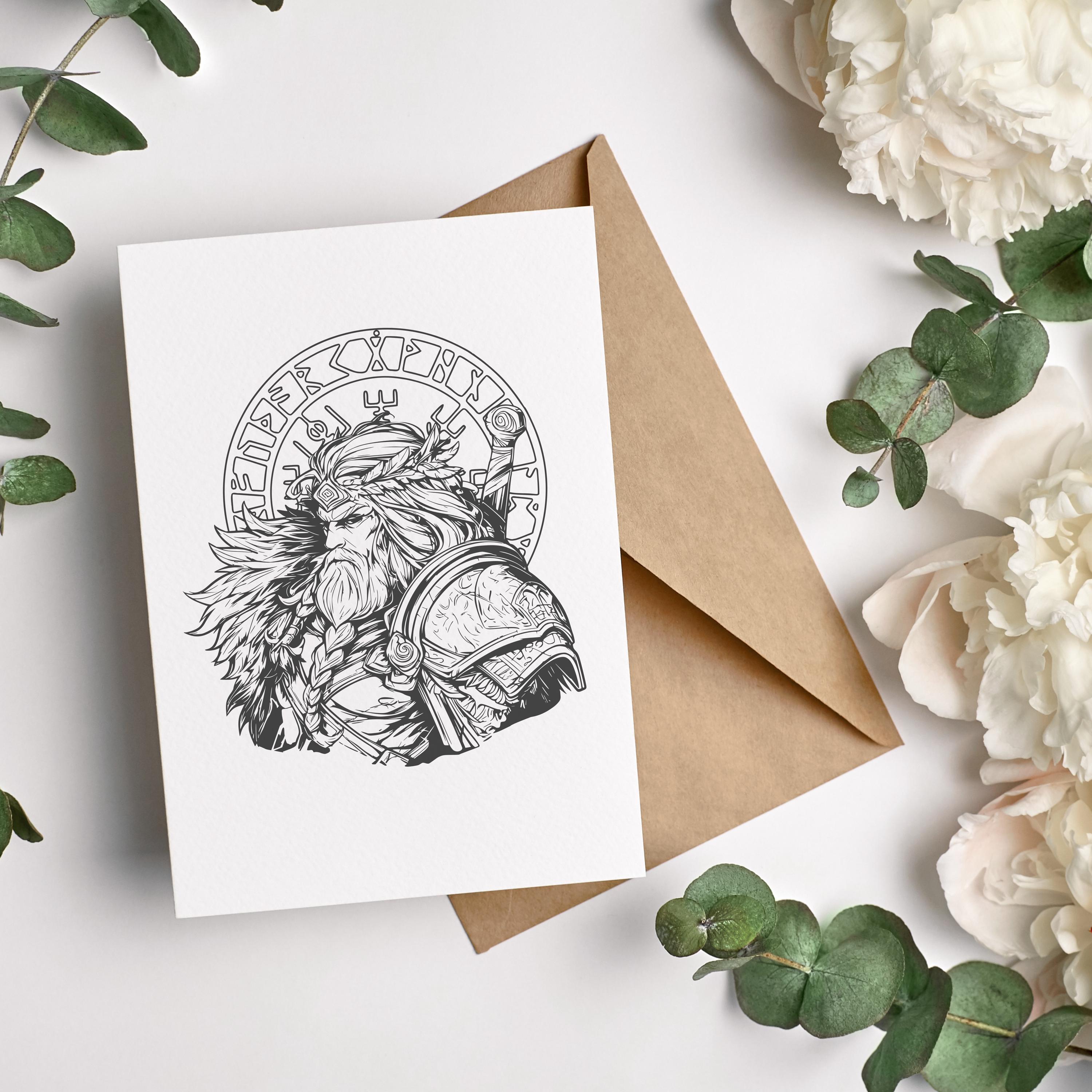 Viking Warrior Svg, Viking Cut File, Nordic Warrior Clipart, Norse ...