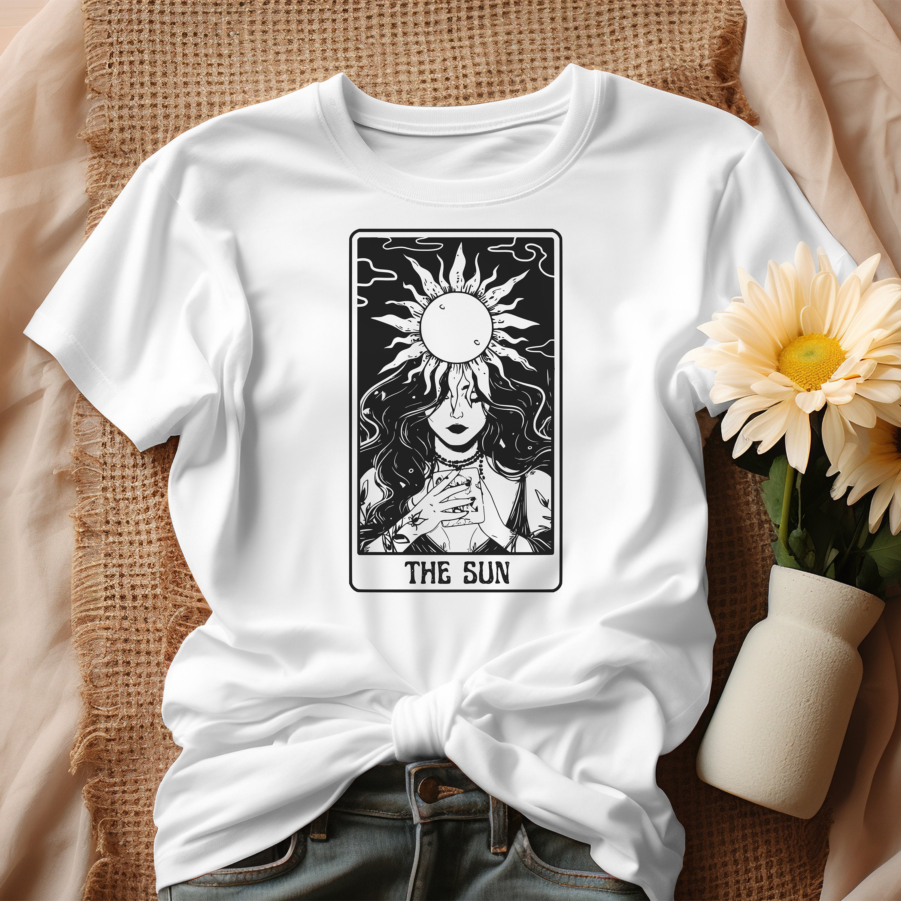 Tarot Card Sun Svg, Tarot Card Png, Mystical Sun Svg, Witchcraft Tarot ...