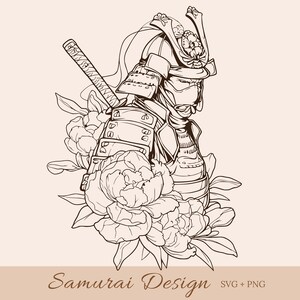 Japanese Samurai Svg, Samurai Png Cut File, Samurai Clipart, Japanese ...