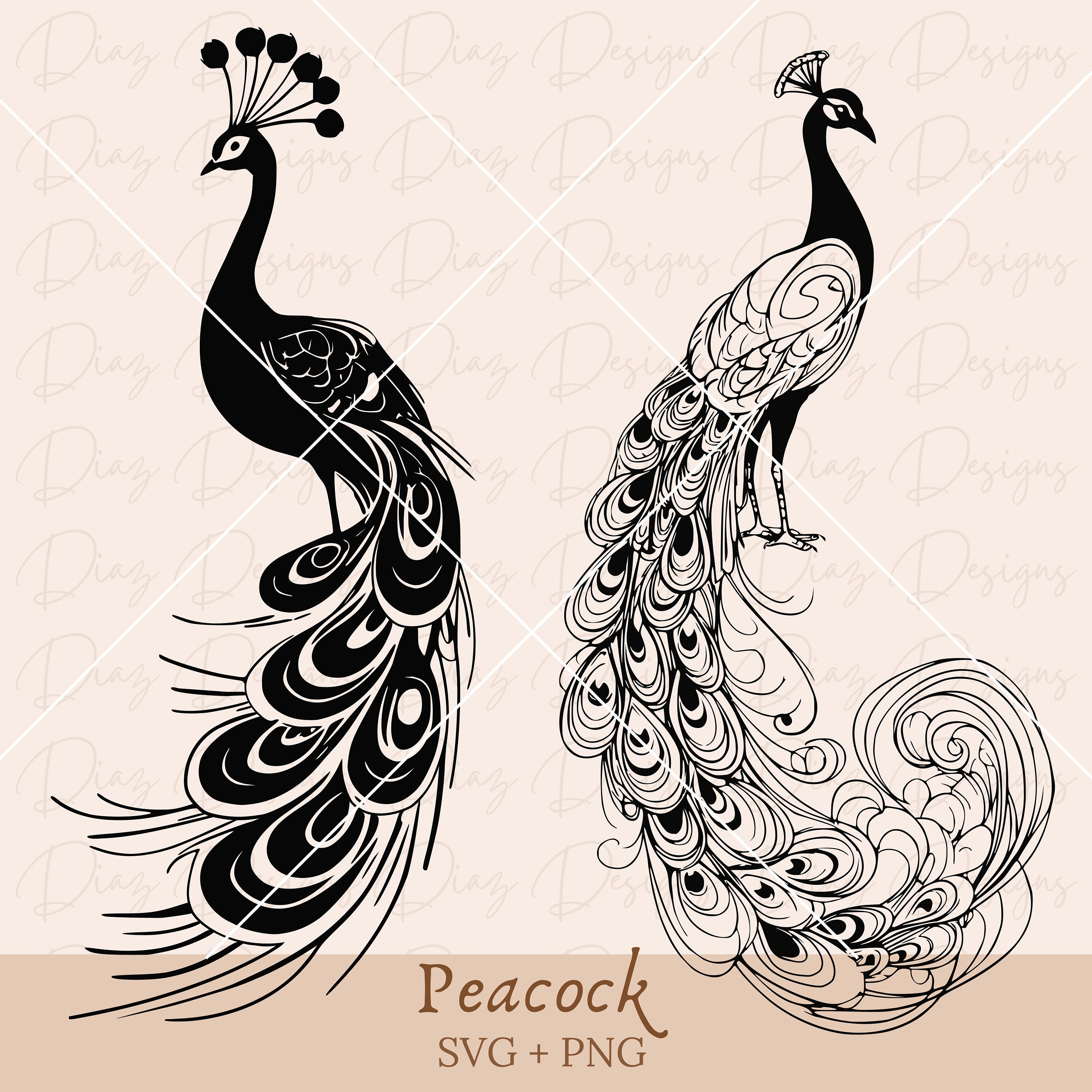 Peacock Svg, Peacock Clipart, Peacock Cut Files Cricut, Peacock Png ...