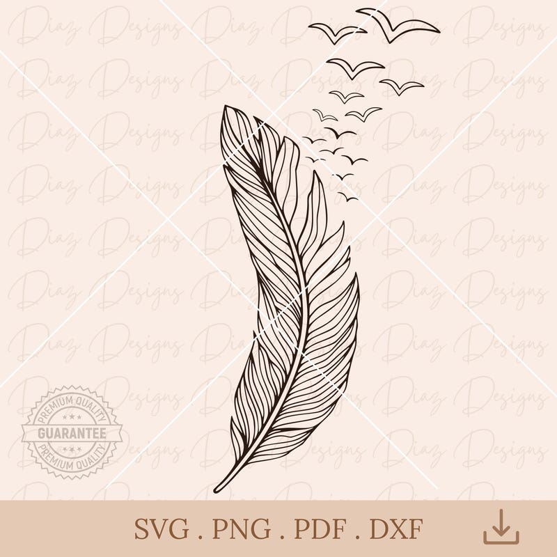 Feather Bird Svg - Etsy