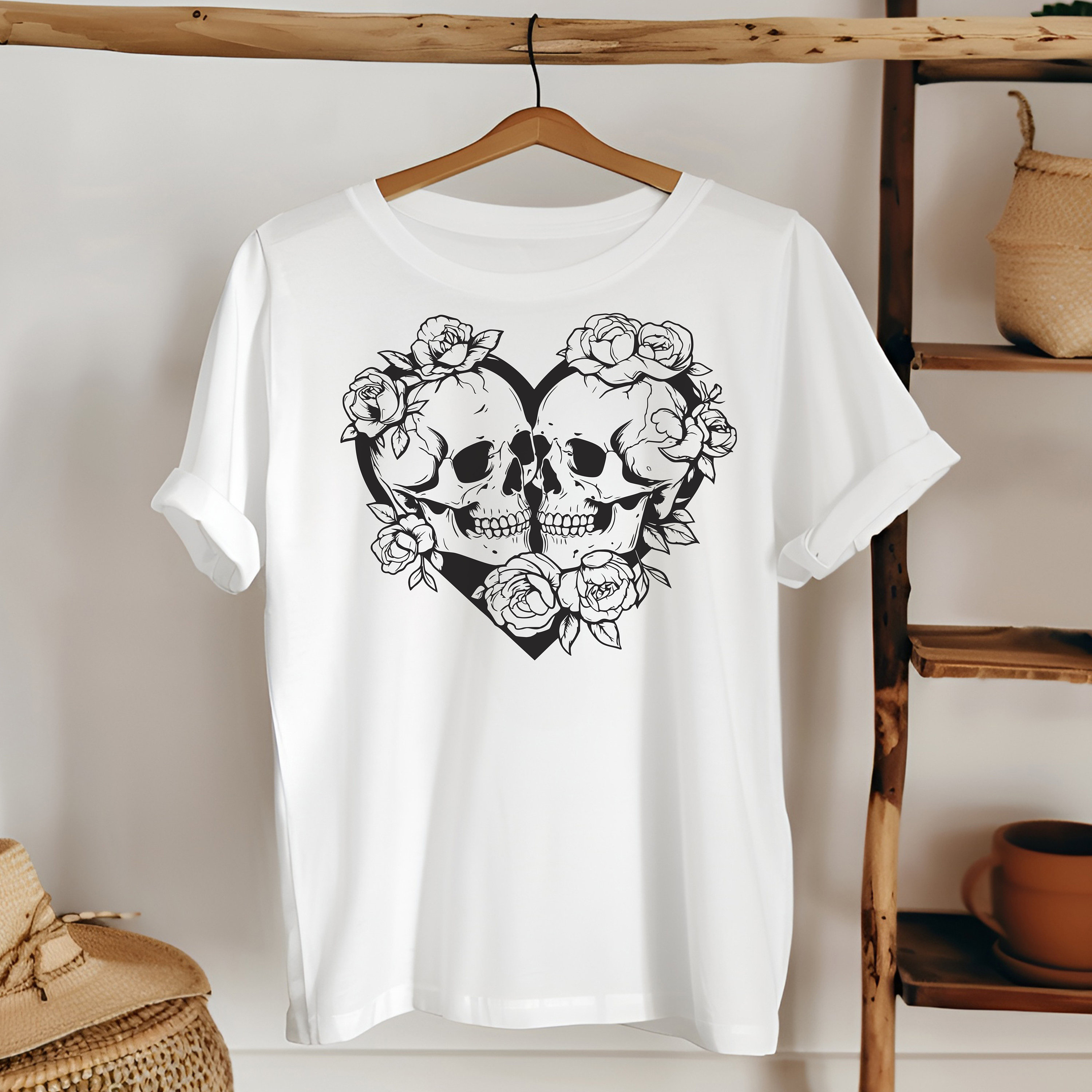 Lovers Tarot Svg, Skull Lovers Svg, Skeleton Lovers Svg, Skull Heart ...