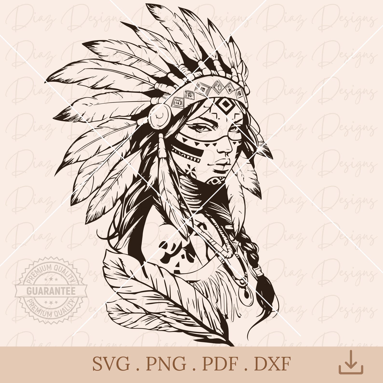 American Indian Svg, Native American Woman Svg, Native Indian Girl Svg ...