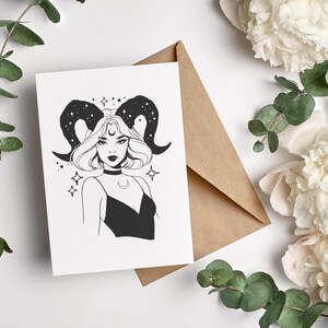 Witch Demon Girl Svg, Woman Devil Horns Svg, Witchcraft Wicca Svg ...