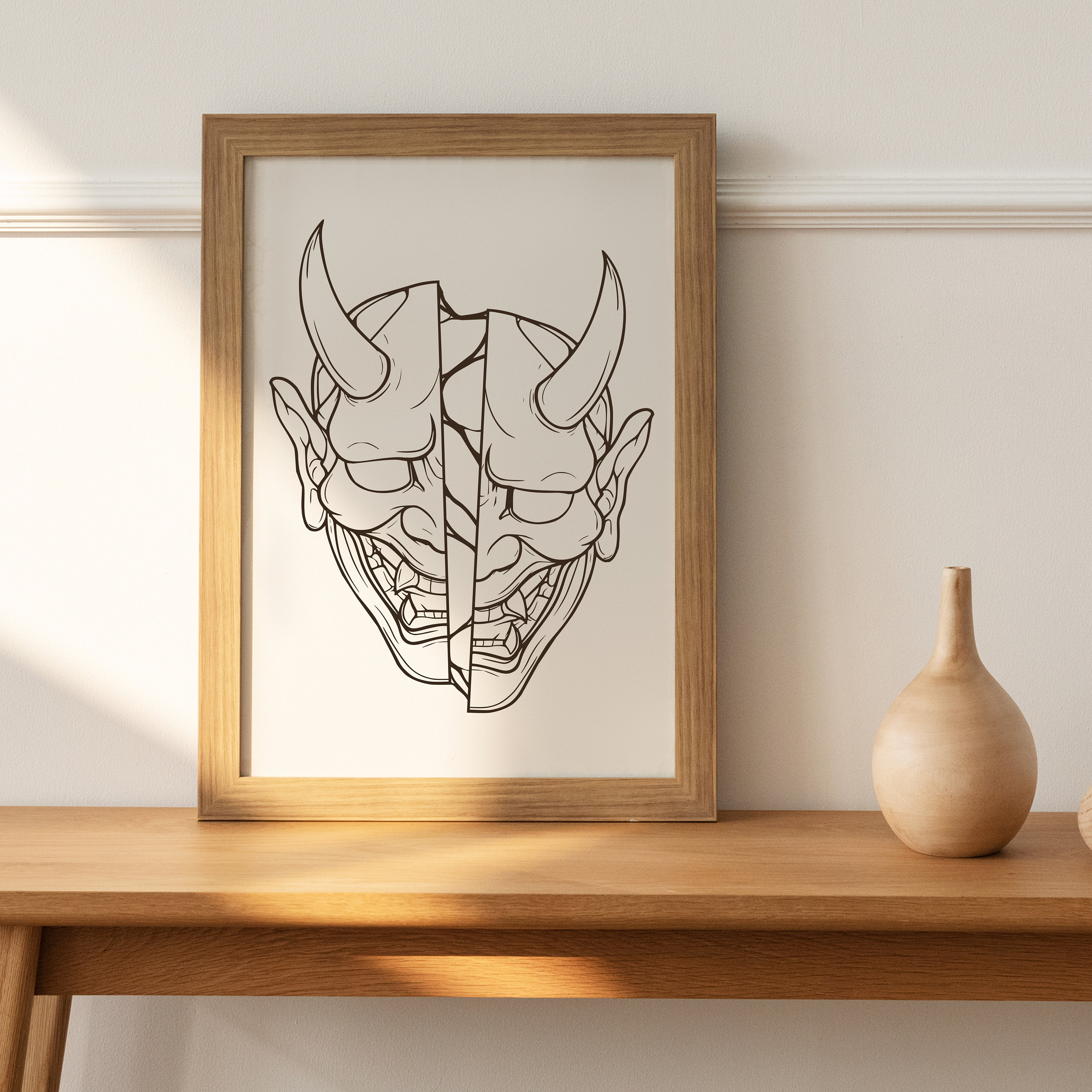 Japanese Oni Mask Svg, Hannya Mask Svg, Oni Mask Tattoo Svg, Demon Mask ...