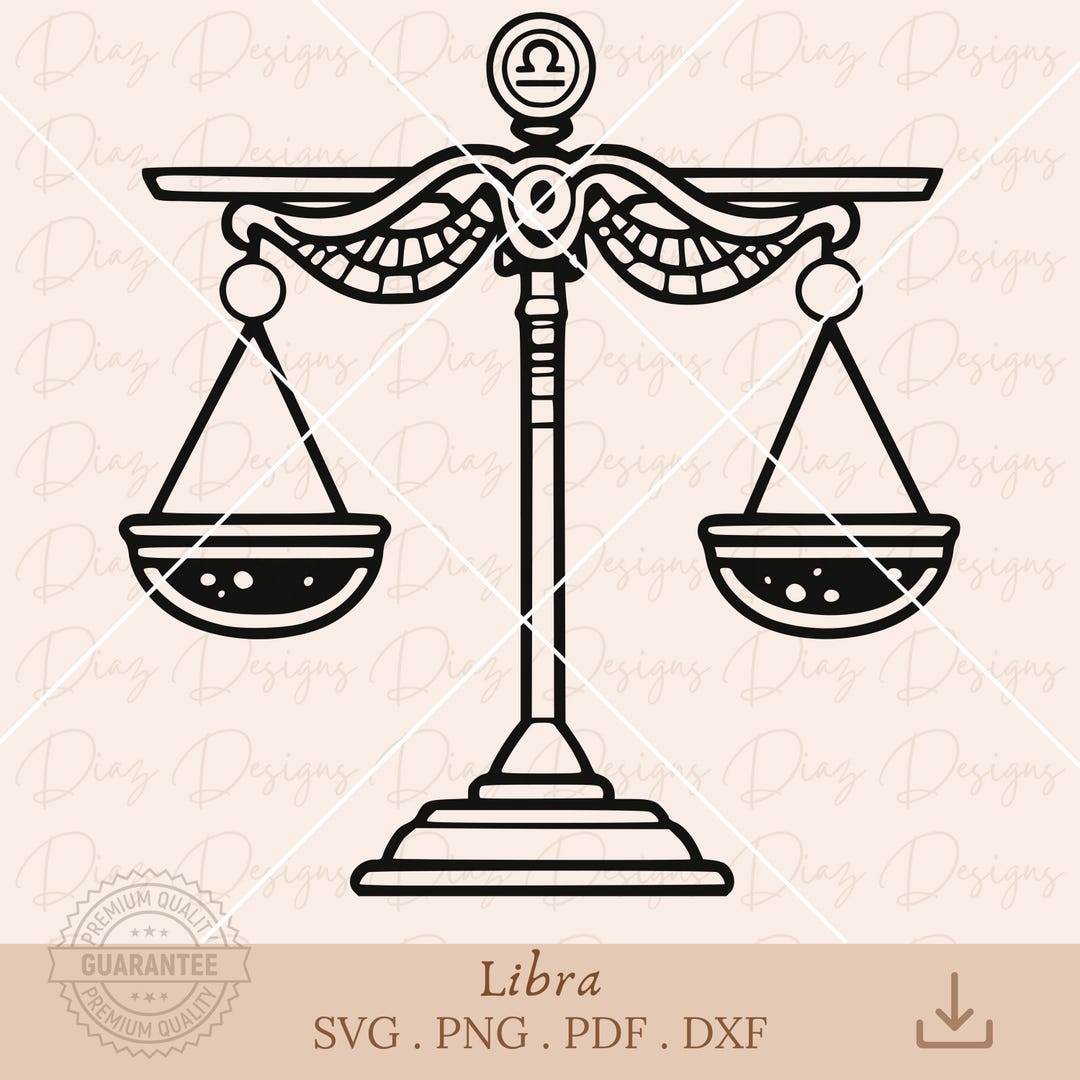 Libra Zodiac Symbol Svg, Libra Sign Vector, Libra Horoscope Symbol ...