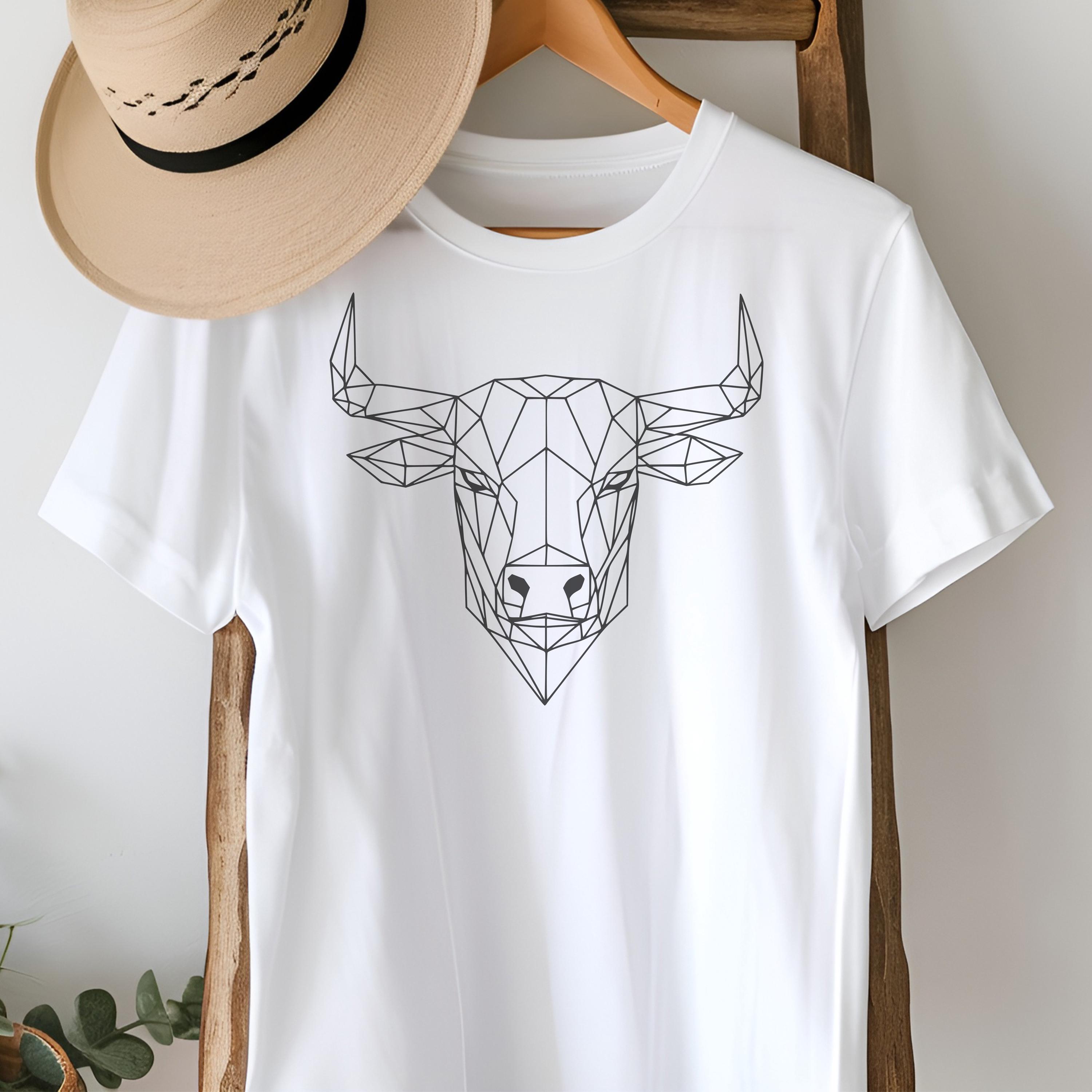 Geometric Bull Svg, Polygonal Bull Png, Polygonal Animals Cricut, Bull ...