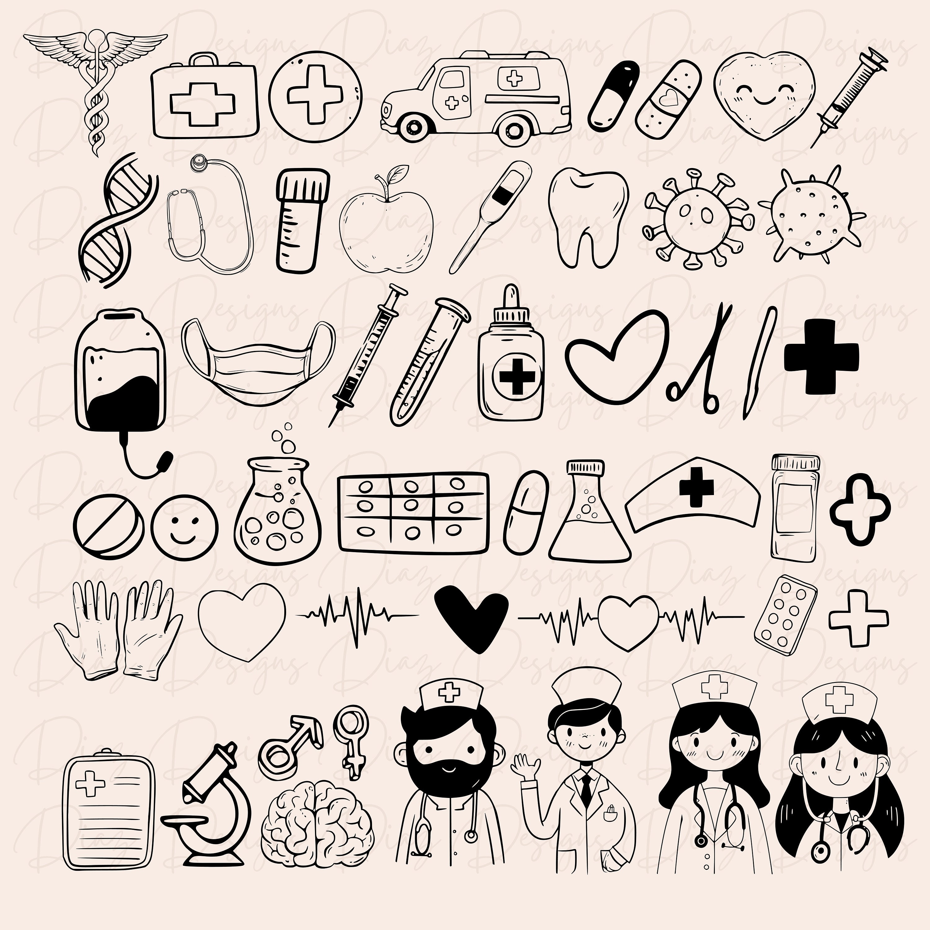 Nurse Svg Bundle, Doctor Svg, Nurse Life Svg, Healthcare Svg, Medical ...