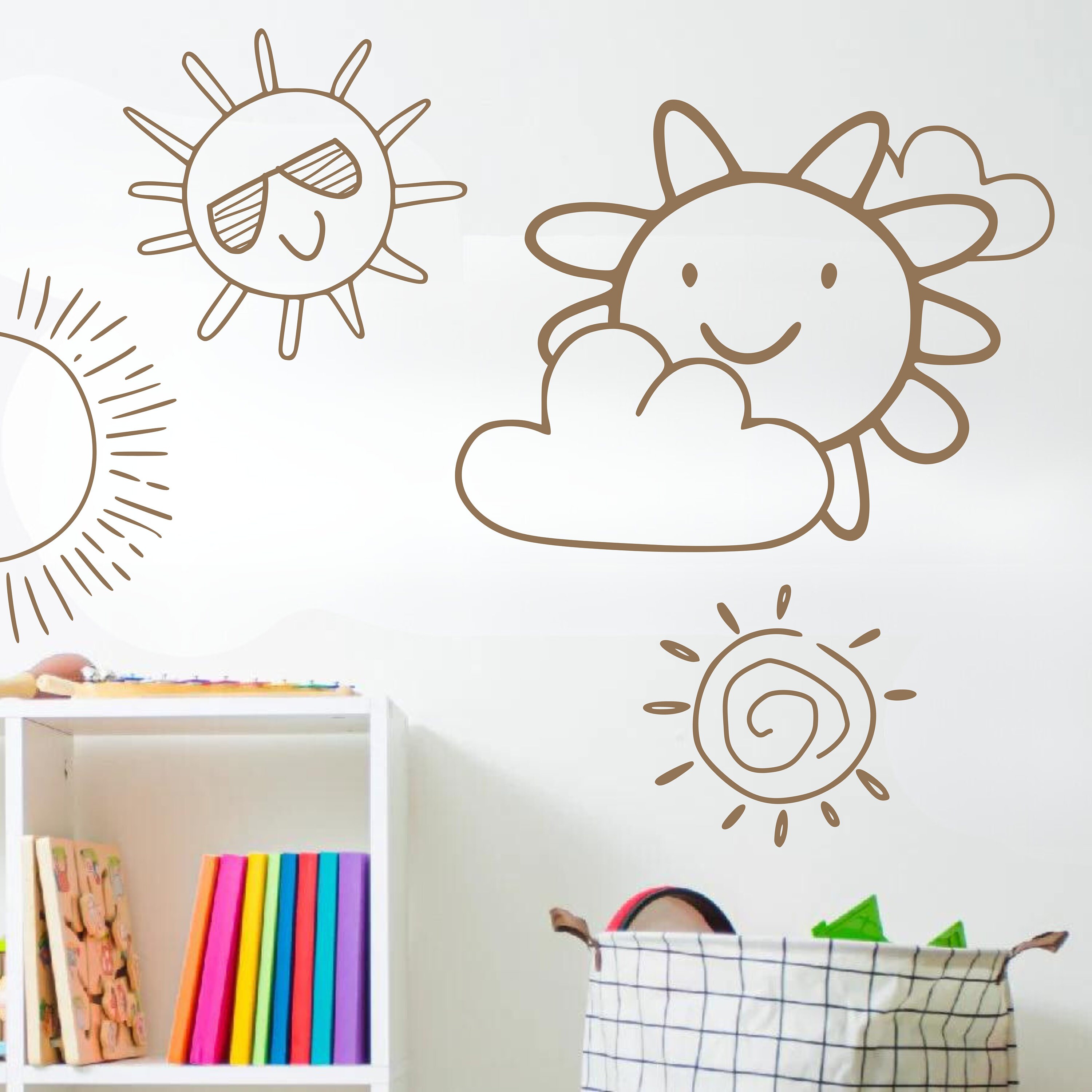 Sunset Sun Svg Bundle, Doodle Sun Svg, Sunrise Clipart, Cute Sun Png ...
