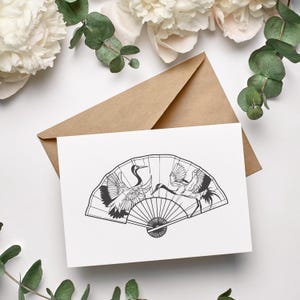 Japanese Fan Crane Bird Svg, Oriental Fan Svg, Floral Hand Fan Svg ...