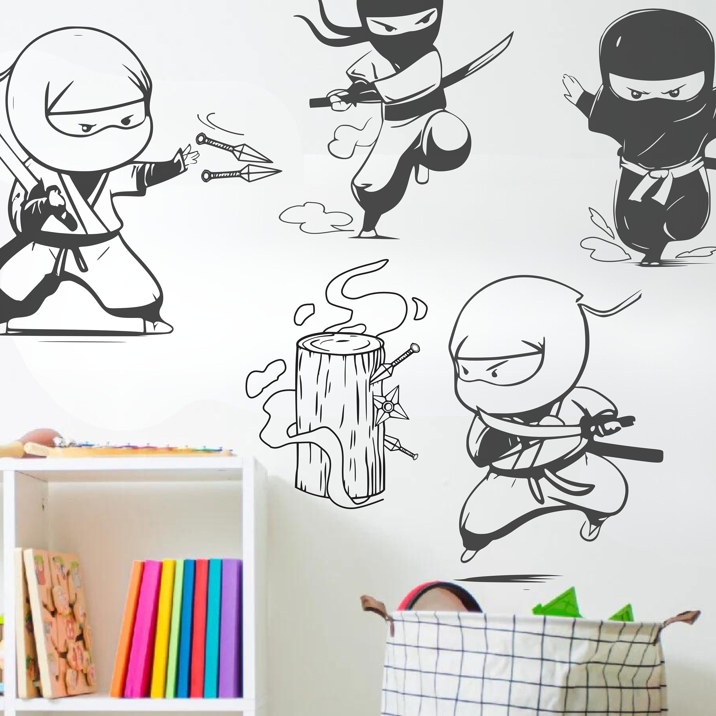 Ninja Svg Bundle, Cute Ninja Clipart, Cute Ninja Vector, Ninja Cut File ...