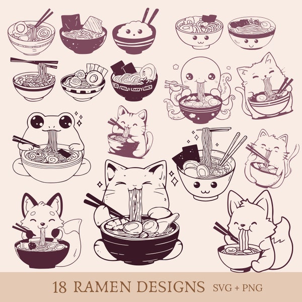 Ramen Svg - Etsy