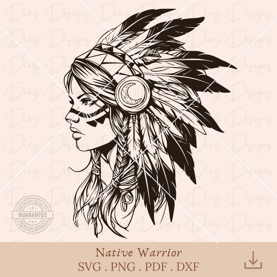 American Indian Svg, Native American Woman Png, Native Indian Girl ...