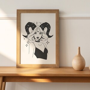 Witch Demon Girl Svg, Woman Devil Horns Svg, Witchcraft Wicca Svg ...