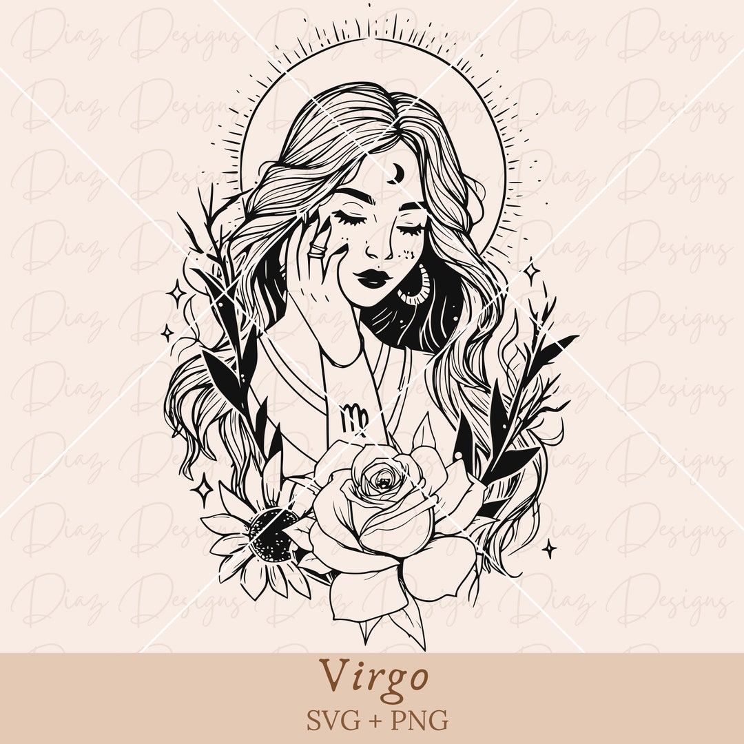 Virgo Zodiac Symbol Svg, Virgo Horoscope Svg, Virgo Sign Clipart, Virgo ...